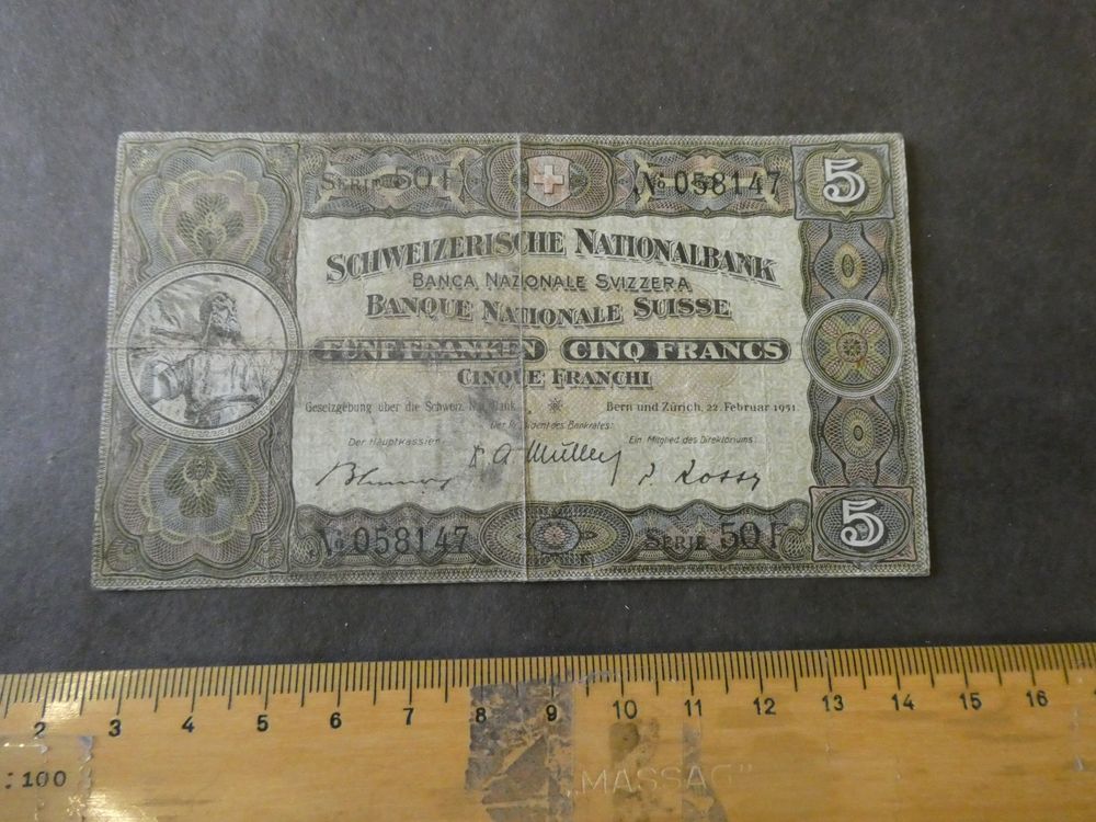 Schweiz 1951, 5 Franken | Kaufen auf Ricardo