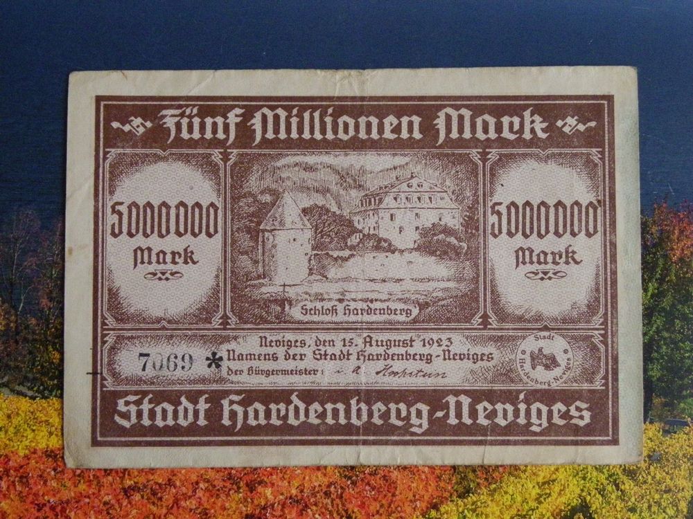 Funf Millionen Mark 1923 | Kaufen auf Ricardo
