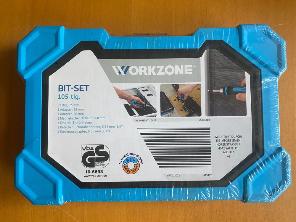 Neue Bit Set 105 Tlg Workzone Kaufen Auf Ricardo