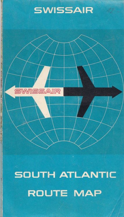 SWISSAIR - 2 Route Map 1962 und 1965 (Gebraucht) in Schlieren für CHF ...