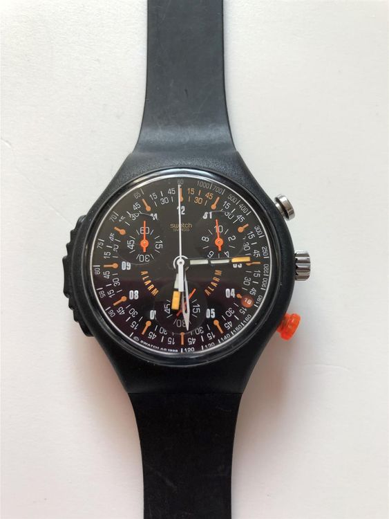 Swatch Alarm Chrono SOB402 Firewall (Gebraucht) in Binningen für CHF 30 ...
