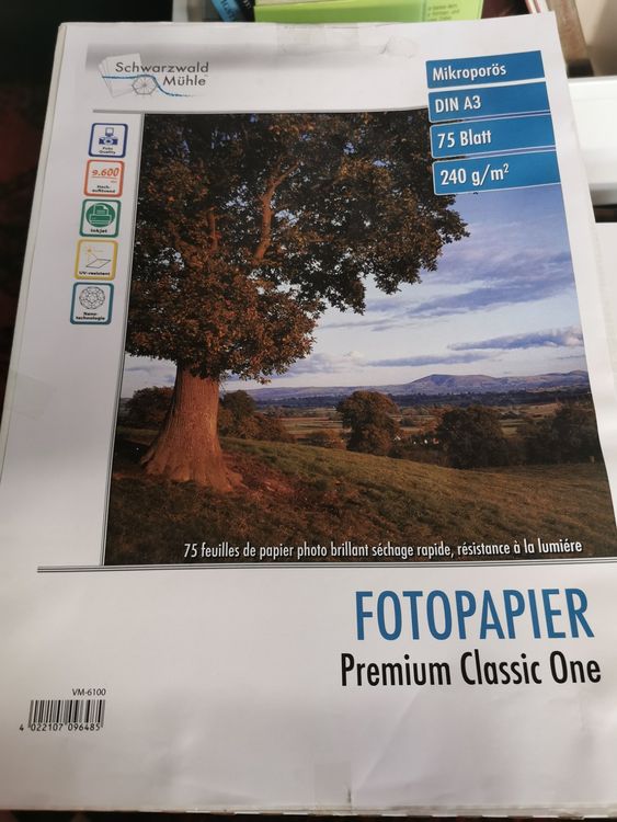 Fotopapier Premium Classic One A3 (Neu (gemäss Beschreibung)) in Zetzwil für CHF 1 – mit ...