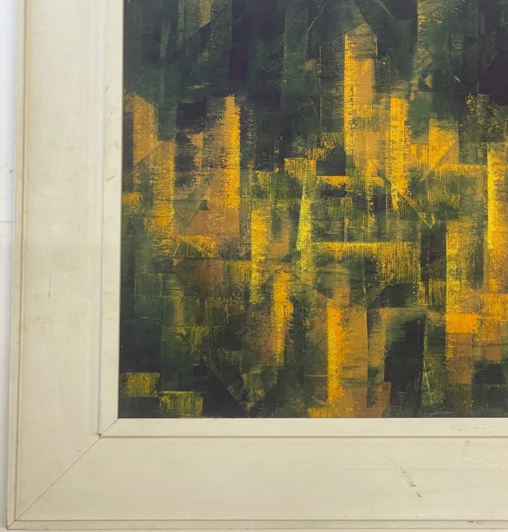 Konkrete Gemälde unleserlich Signiert | Kaufen auf Ricardo