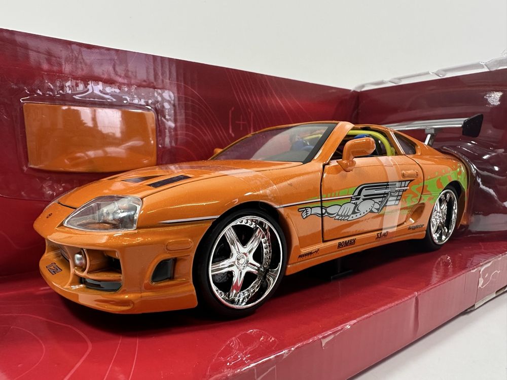 Toyota Supra MK4 1:24 orange, Fast & Furious, Jada Toys, OVP (Neu ...