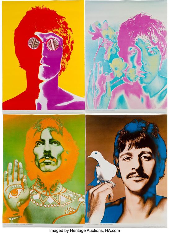 Richard Avedon Poster des Beatles Look Magazine 1967 (Neu (gemäss ...