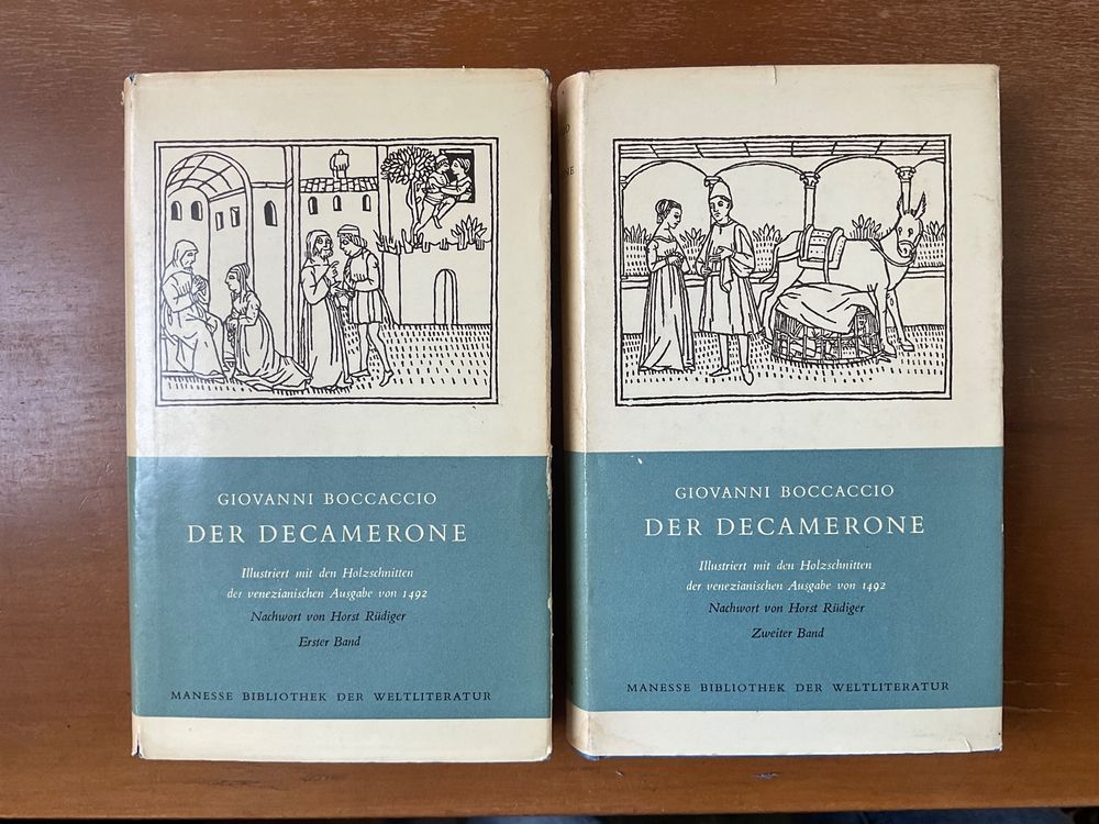 Manesse; Giovanni Boccaccio; Der Decamerone, 2 Bände (Gebraucht) in ...