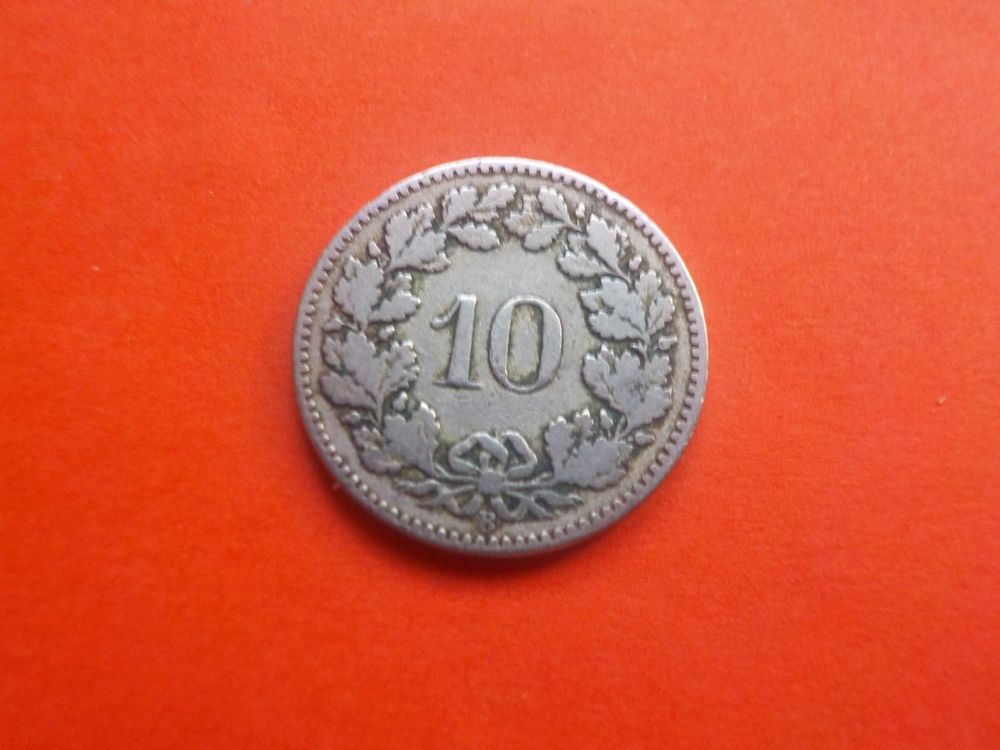 CH- 10 Räppler 1879 schöne Münze siehe (Gebraucht) in Glis für CHF 2 ...