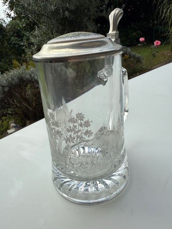 Schne Glaskrug Mit Deckel Bild