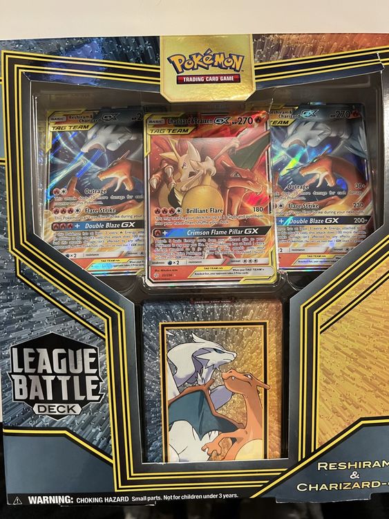 Pokémon Tag Team Reshiram & Charizard GX League Deck English (Neu und ...