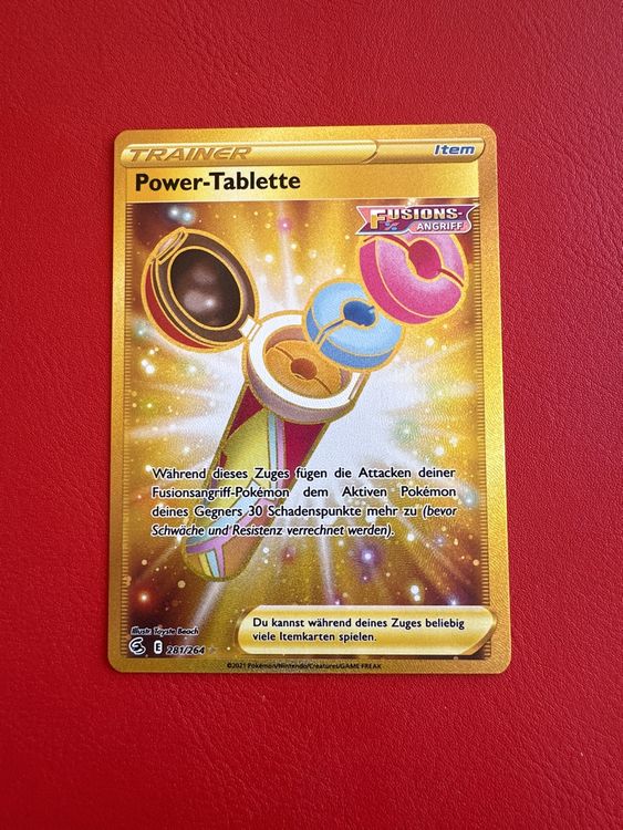 Pokemon Gold Deutsch Power Tablette Seltene Karte (Gebraucht) in ...