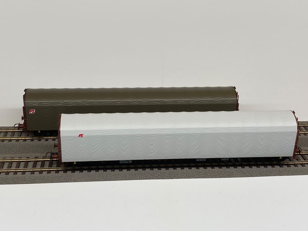 2 x Roco (H0 GS) FS Schiebeplanenwagen Rils | Kaufen auf Ricardo