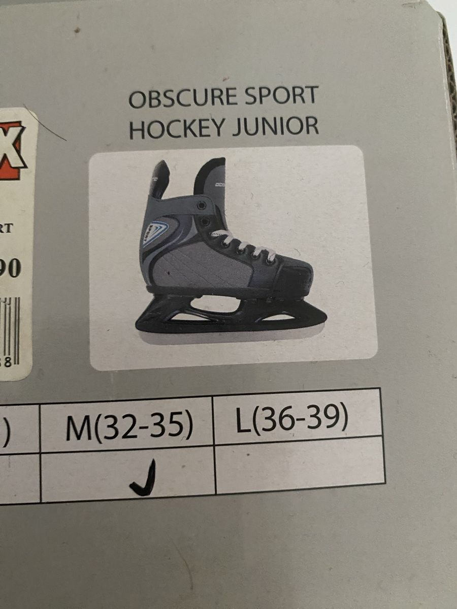 Patin Hockey Eislaufen Obscuro 32-35 peu utilise/Top Zustand (Gebraucht ...