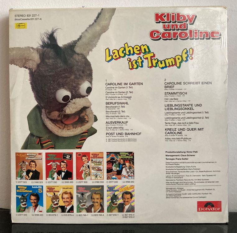 Kliby Und Caroline – Lachen Ist Trumpf! LP *1986* MINT (Neu und ...