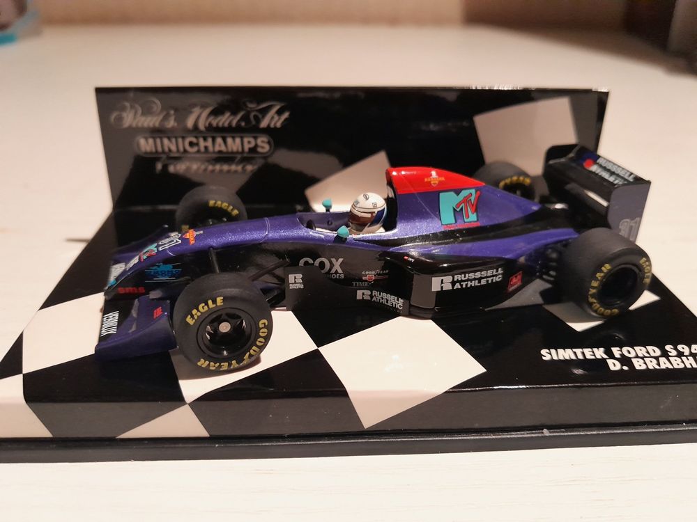 1:43 Minichamps Simtek S941 1994 (Brabham) Art.N° 430 940031 (Neu und ...