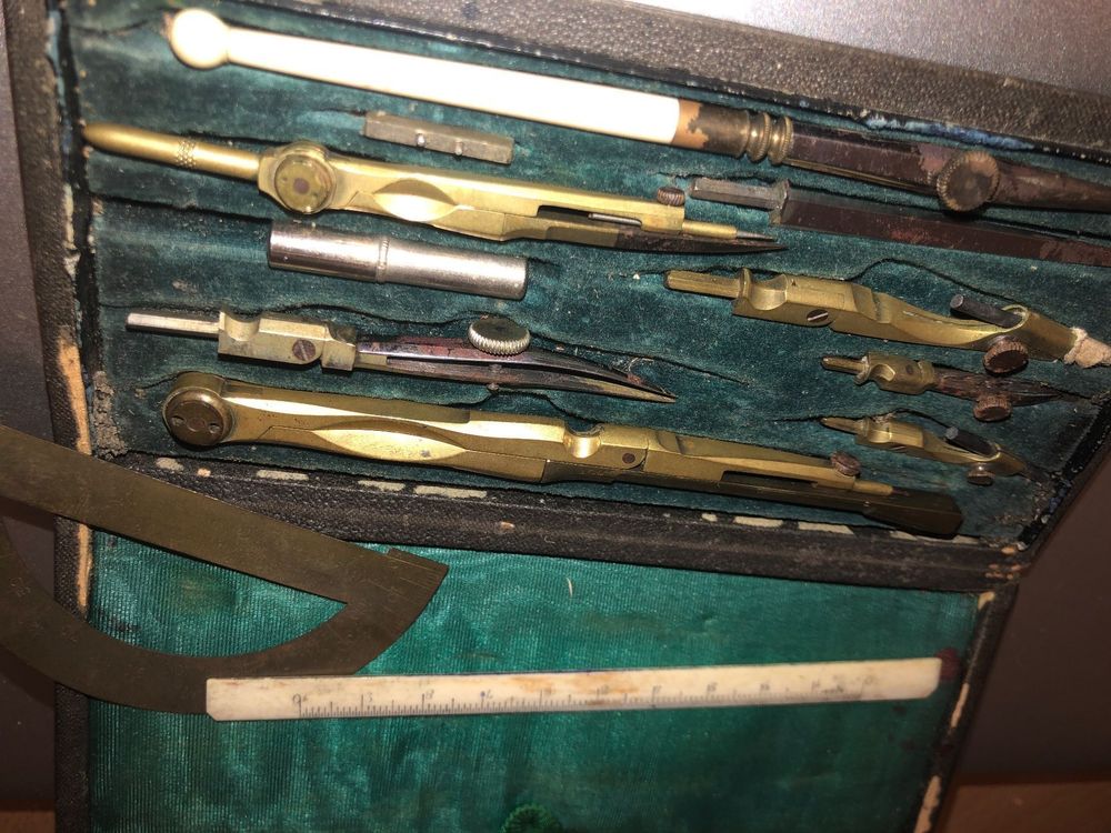 Ancien compas avec boîte fin XIXeme siècle | Kaufen auf Ricardo