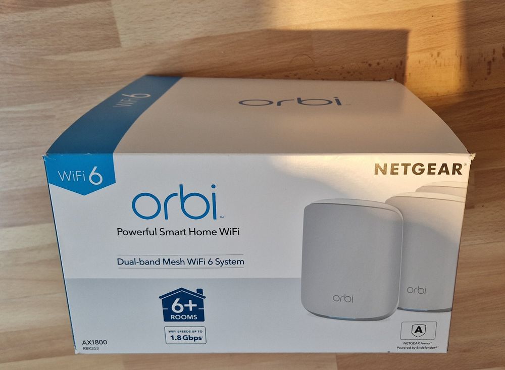 Netgear Orbi RBK353 mit WiFi 6, Router + 2 Satelliten (Gebraucht) in ...