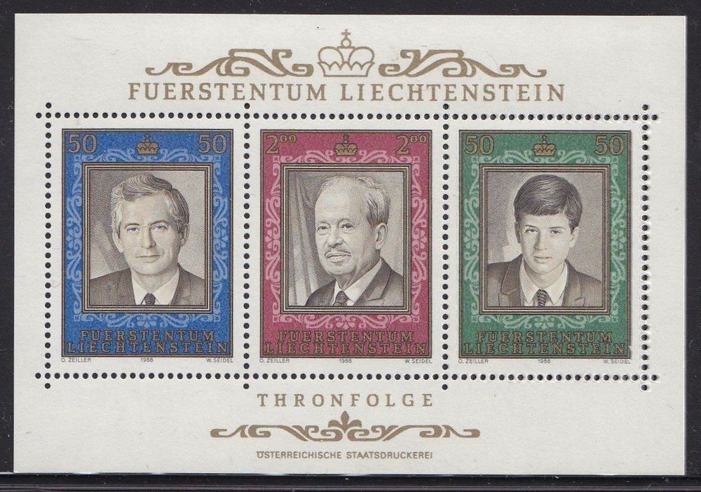 1988 Block ** Postfrisch ** Lichtenstein (Neu (gemäss Beschreibung)) in Adliswil für CHF 0.9 ...