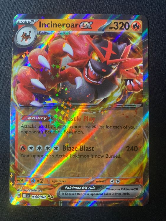 Incineroar ex 34 - Fuegro ex - Temporal Forces - EN ab 1 (Neu (gemäss ...