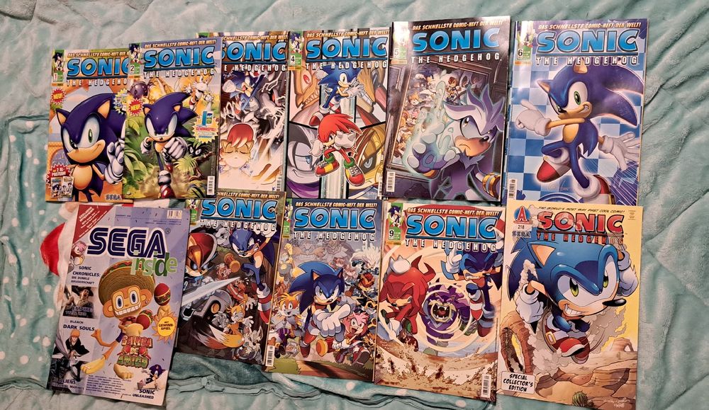 Sonic komplett erschienen Panini Comics+eingerahmtes Bild (Gebraucht ...