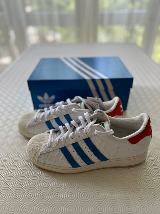 Adidas Original Sneakers White/Blue/Red Special Monogram (Neu und ...
