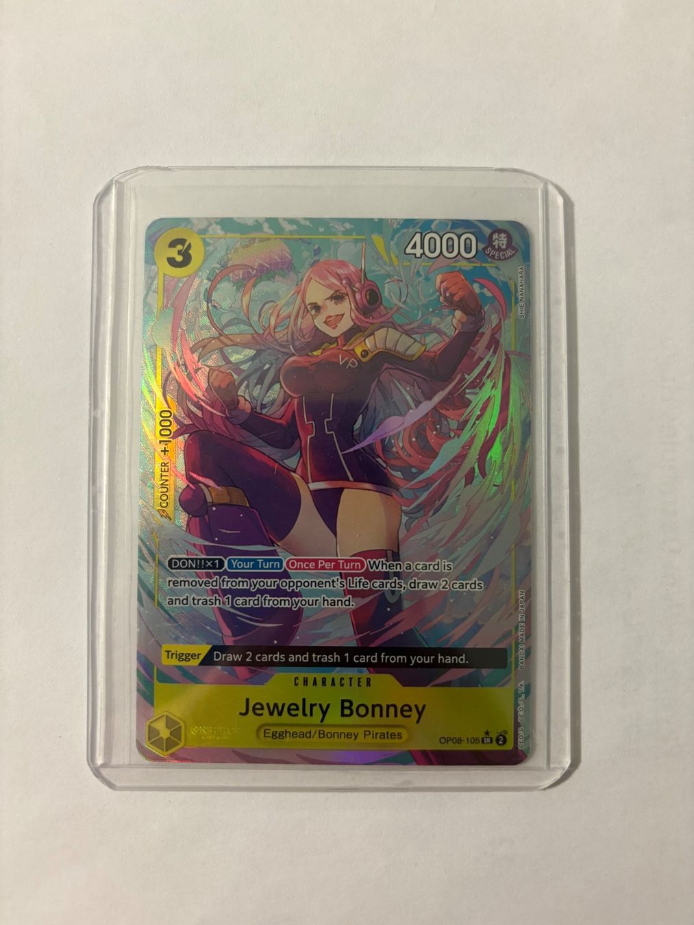 Jewelry Bonney Alternate Art OP08-105 One Piece Two Legends (Neu ...