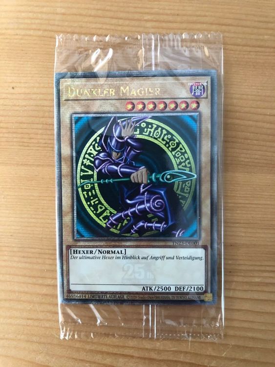 Yu-Gi-Oh Quarter Century Secret Rare Dunkler Magier TN23-DE0 (Neu und originalverpackt) in Chur ...