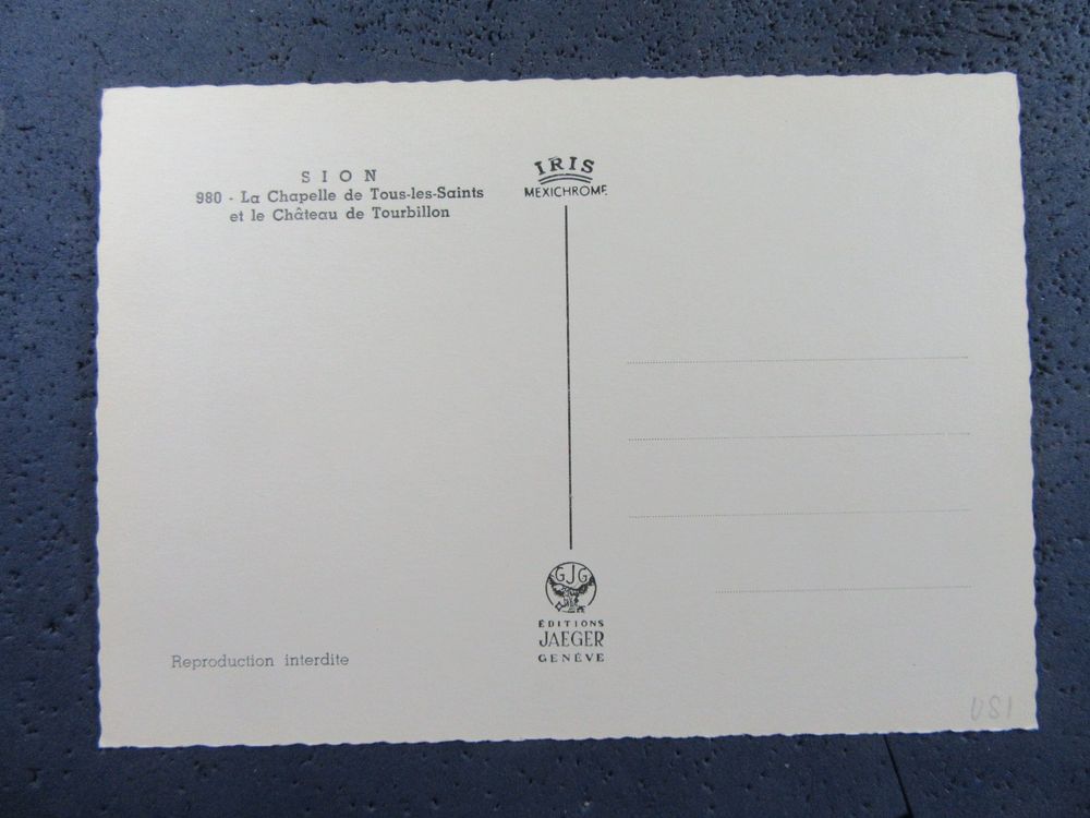 SION CHAPELLE DE TOUS LES SAINT VS AK (Gebraucht) in Ettingen für CHF 0.5 – mit Lieferung auf ...