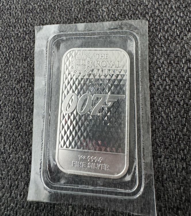 1oz Silber 999.9 / James Bond 007 Diamonds are forever (Neu (gemäss ...