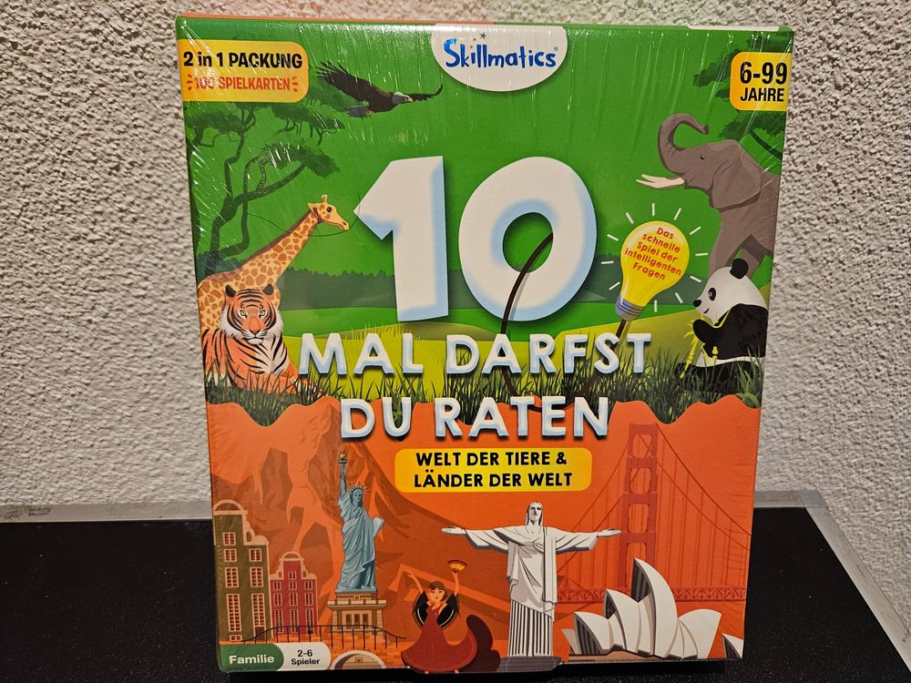 Neu - Skillmatics - 10 Mal darfst du raten - Tiere & Länder (Neu und ...
