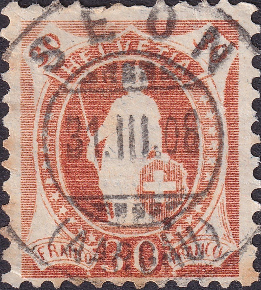 96B mit idealem Vollstempel von SEON (AG), Kat: 650.- (Gebraucht) in ...