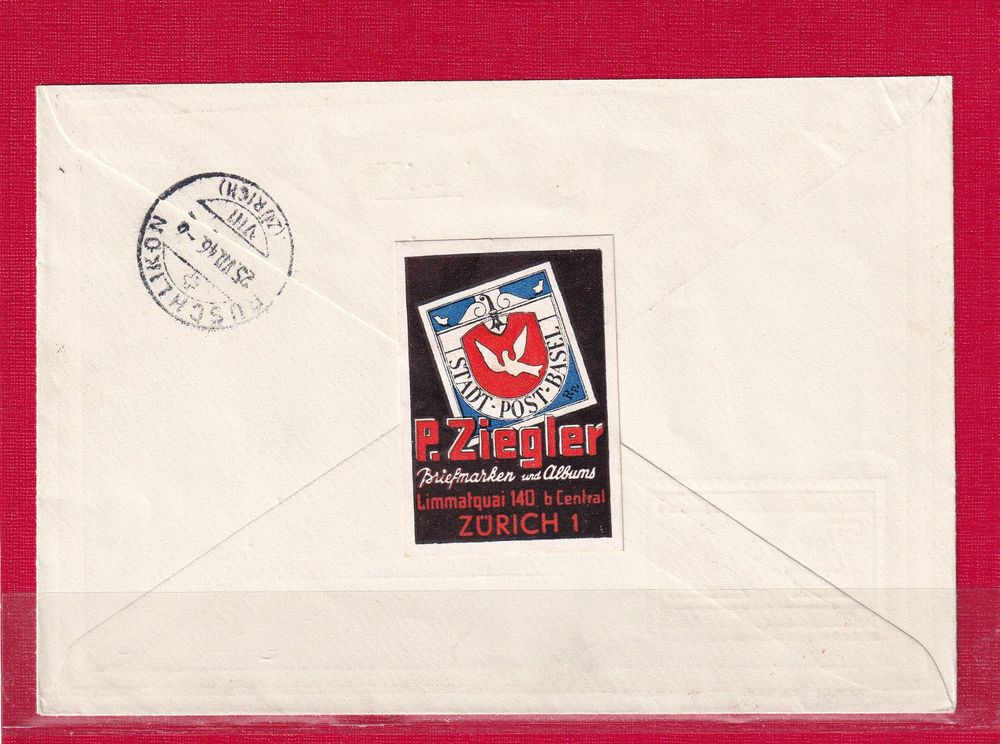 Lettre Ziegler Zürich 1946 (Gebraucht) in Orvin für CHF 1.5 – mit ...