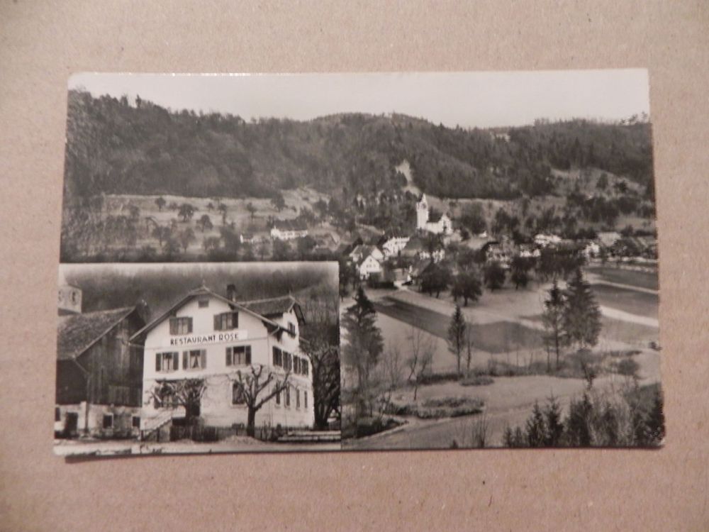 Ansichtskarte Stallikon ZH Rest. Rose (Gebraucht) in Siebnen für CHF 21.05 – mit Lieferung auf ...