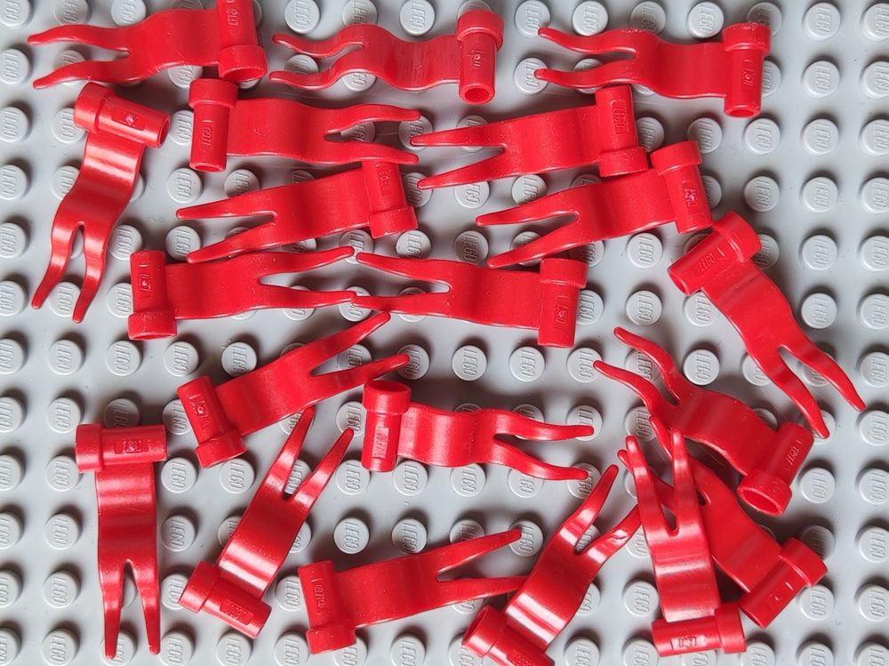 LEGO - 20x Red Flag - Wave Left - 4495a (Gebraucht) in Muhen für CHF 1. ...