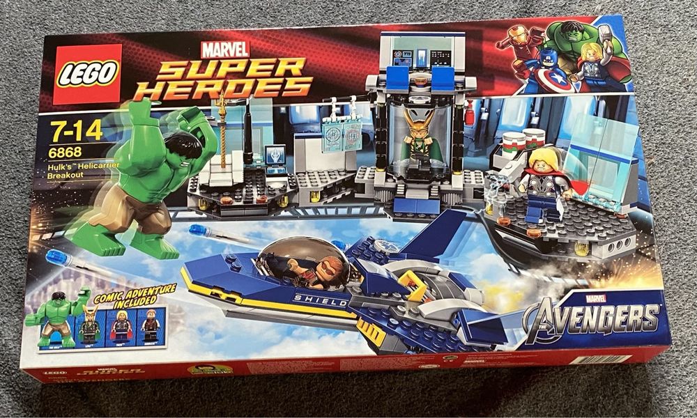 LEGO 6868 Hulk's Helicarrier Breakout und LEGO 6865 Captain (Neu und ...