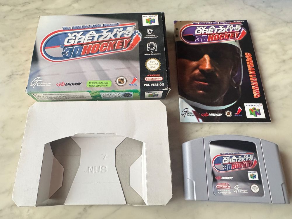 WAYNE GRETZKYS 3D HOCKEY SPIEL FÜR NINTENDO 64 IN OVP (Gebraucht) in ...