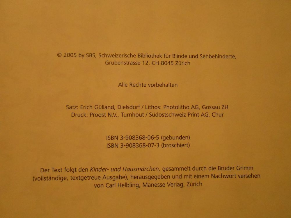 Daumerlings Wanderschaft - Gebr. Grimm (Gebraucht) in Schindellegi für ...