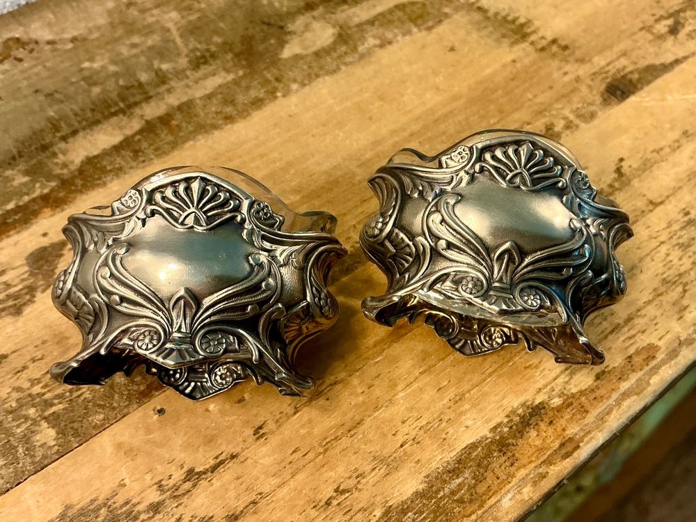 NAPOLEON III FRANCE 2 SALIÉRE STERLING 925 BLEIKRISTALL,1880 (Gebraucht ...