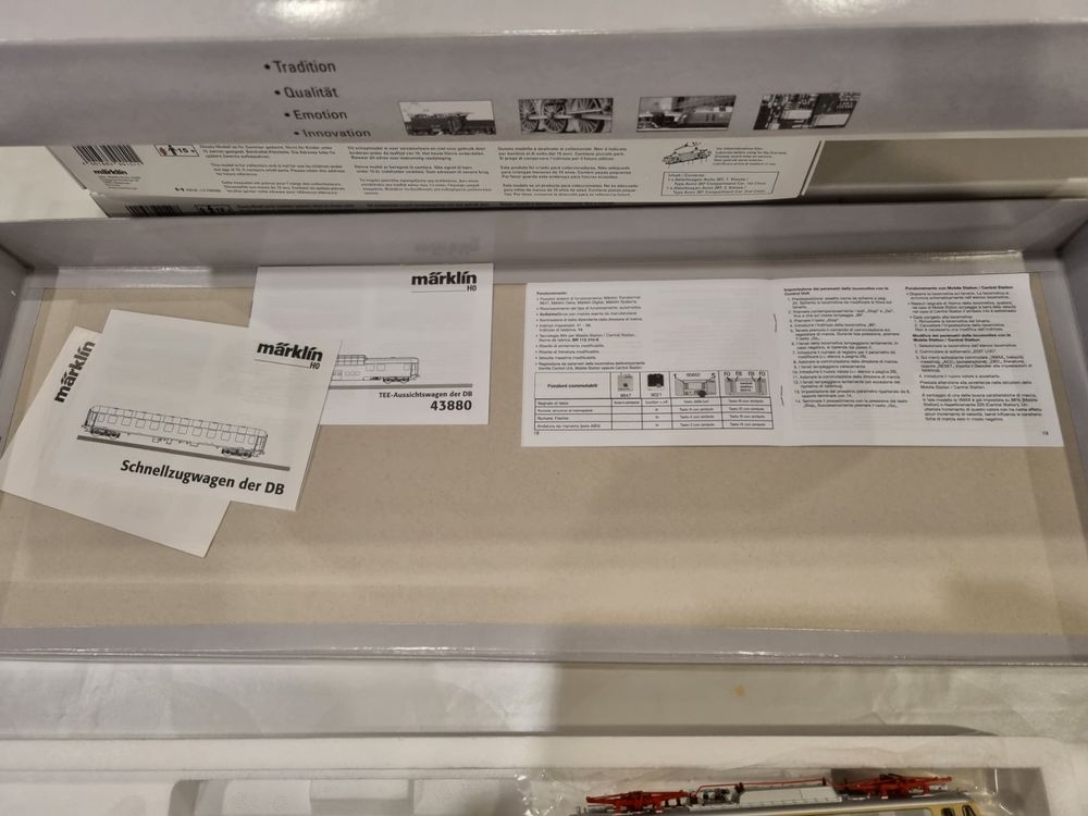 Märklin H0 26540 Zugpackung Tee Rheinpfeil E-Lok Baureihe 11 (Neu ...