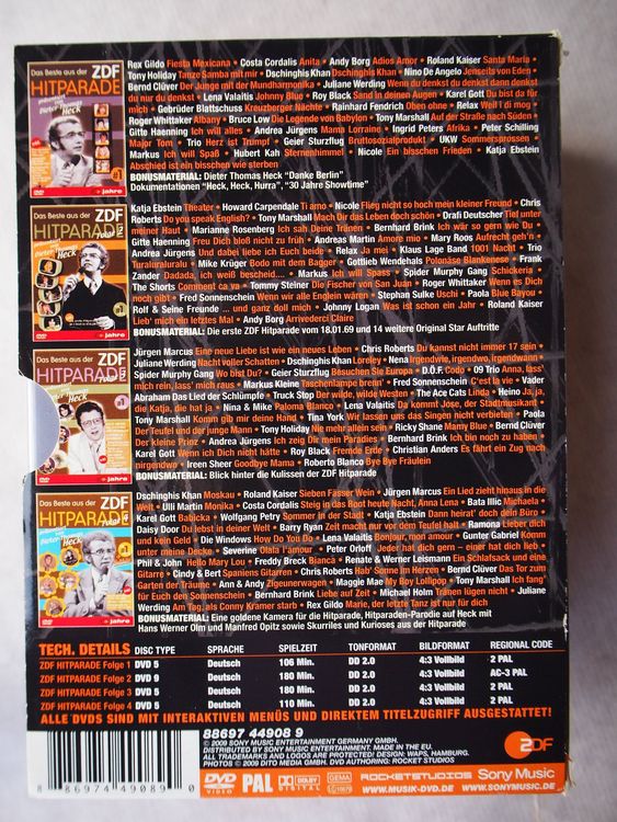 Die Kult-Box, 4 DVD, Dieter T. Heck, 40 Jahre ZDF Hitparade (Gebraucht) in Bassersdorf für CHF 9 ...