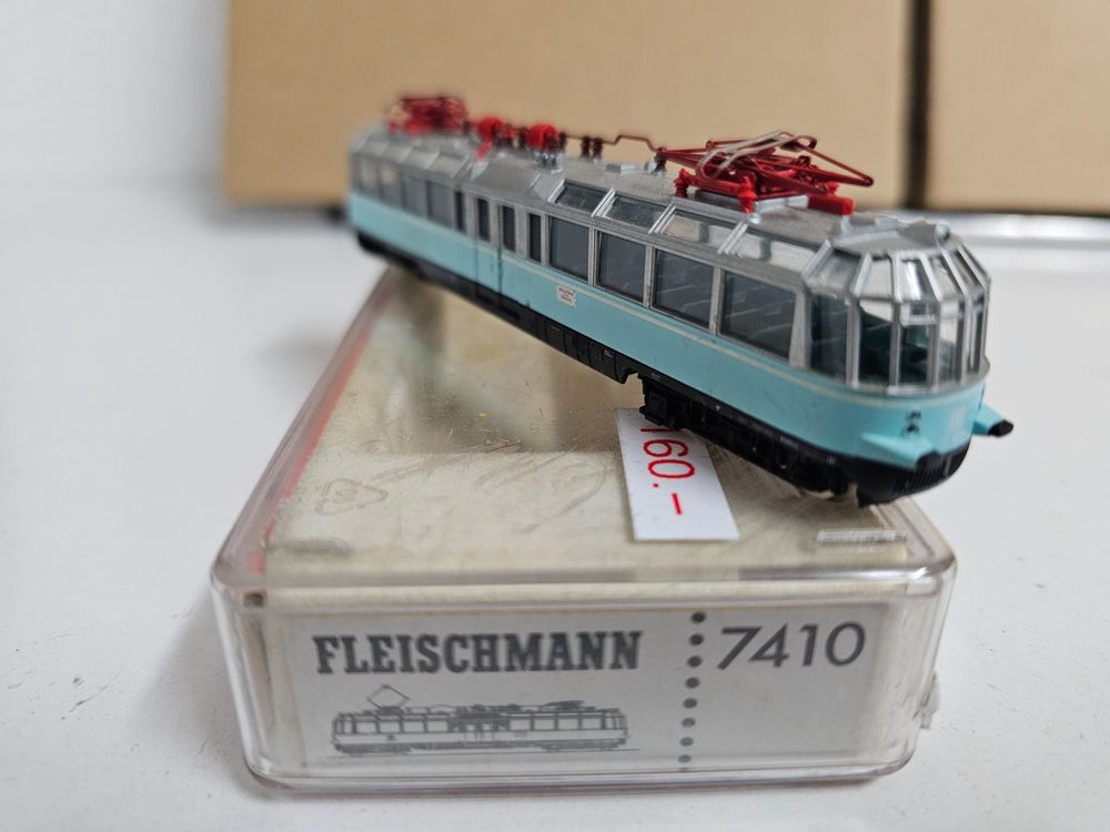 Fleischmann piccolo 7410 lok Panoramique Gläsernen ET 91 DB (Gebraucht ...