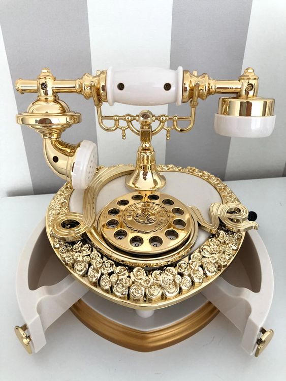 Retro Telefon Barock Design NEU goldig (Neu und originalverpackt) in ...
