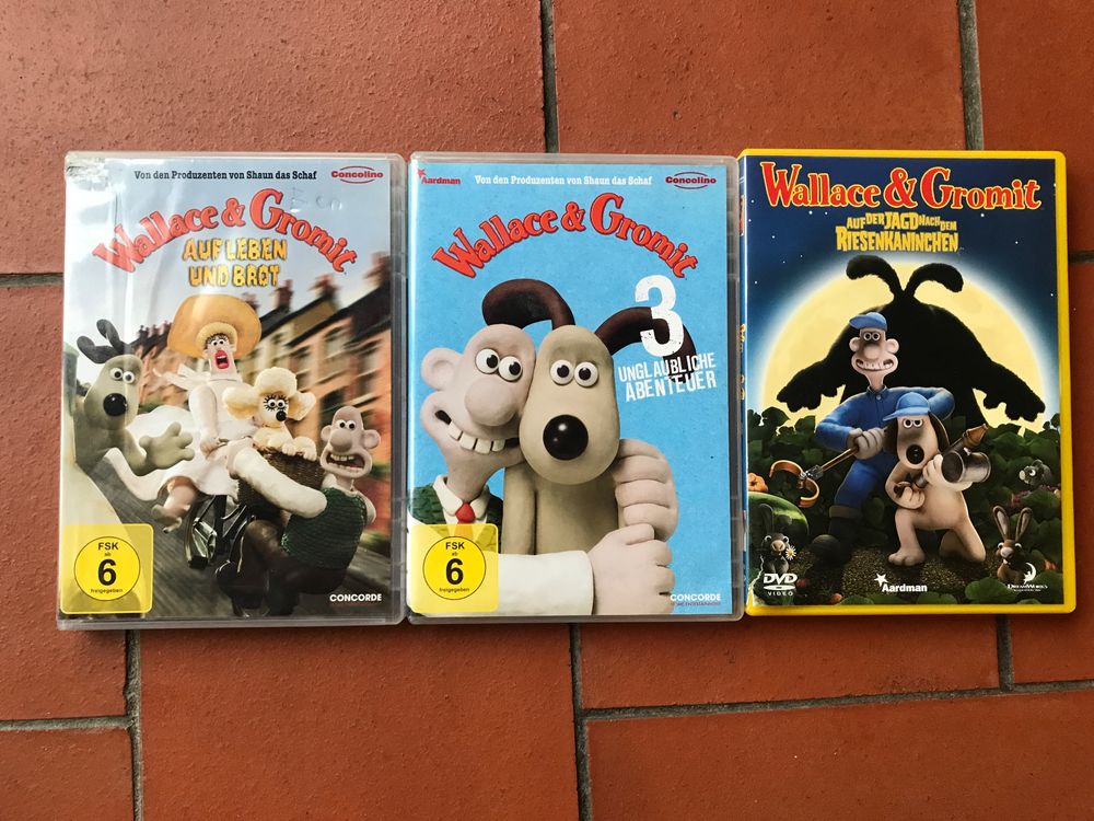 Wallace and Gromit DVDs (3 Stück) | Kaufen auf Ricardo