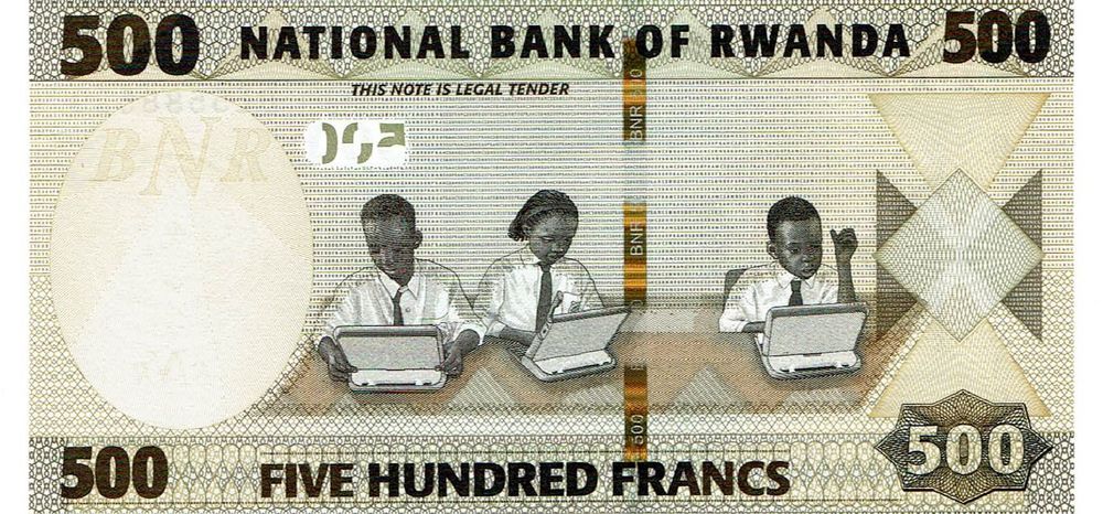 Rwanda 500 Francs 2019 P-42 UNZ Serie BL-5588583 (Neu (gemäss ...