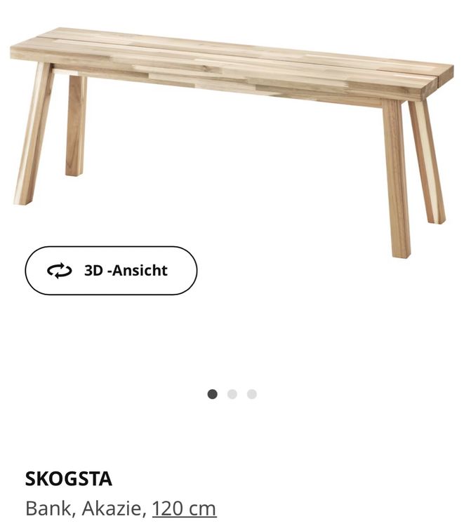 Holz-Sitzbank Skogsta Ikea, Akazie (Neuf (Voir description)) à Bern ...