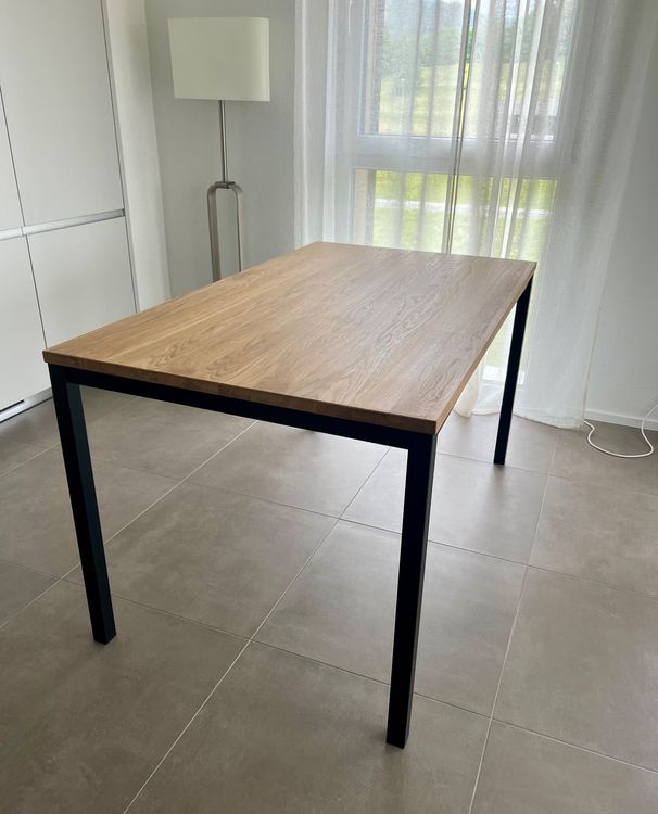 Table neuve, plateau en chêne massif 140 x 80 cm | Kaufen auf Ricardo