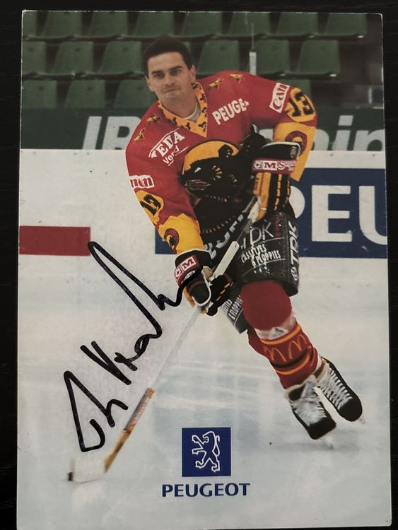 Signierte Sammelkarte Thomas Vrabec SCB Eishockey 🏒 (Gebraucht) in ...