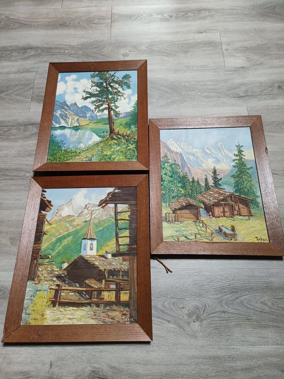 3 Gemälde von Treber (Gebraucht) in Bätterkinden für CHF 21 – nur ...