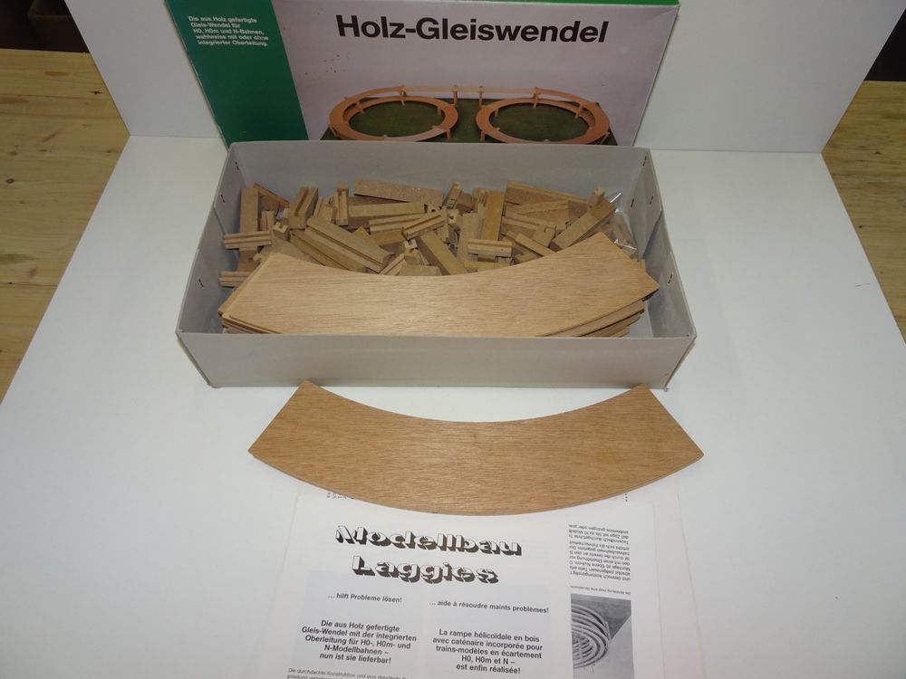 Laggies Holz Gleiswendel Oberleitung Bausatz HO HOm 20/33 | Kaufen auf ...