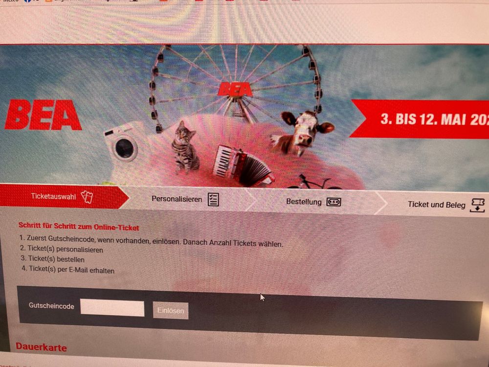 2x Ticket zur BEA-Bern Messe (Neu und originalverpackt) in Neuhausen ...