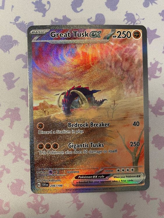 Pokemon - 246 - Great Tusk EX - Scarlet & Violet - SV1 (Gebraucht) in ...